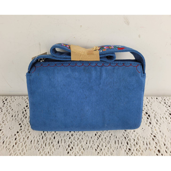 Limited Too | Bags | Vintage New Limited Too 9s Y2k Faux Suede Blue ...